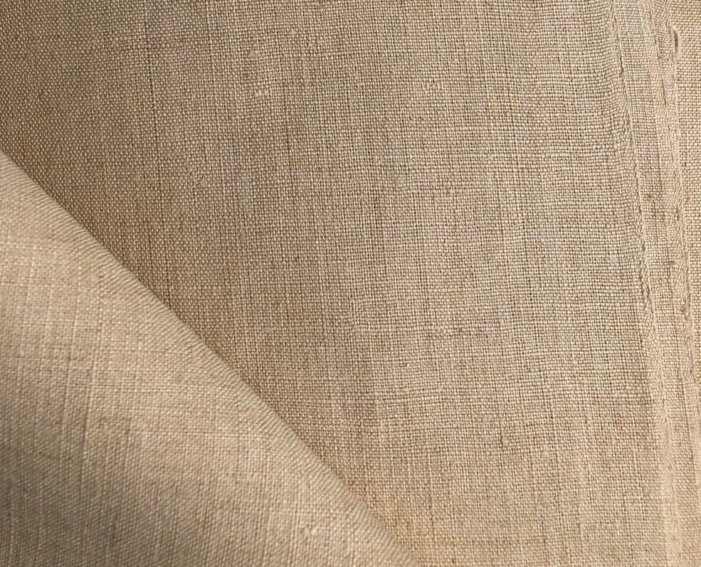Antique French Country Linen Fabric 19th Century Sepia Textile - Etsy