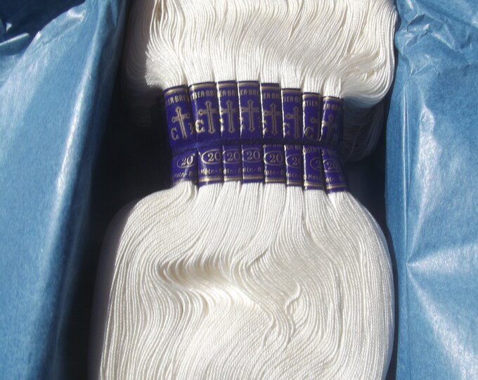 Full Box Antique French Embroidery Thread Snow White Silk Cartier ...