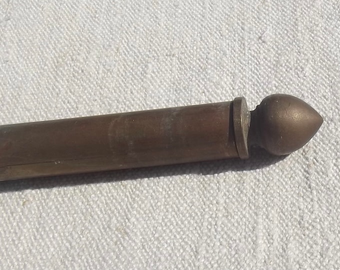 RARE Antique French Brass Curtain Rods Vintage Bistro Poles for Nets or ...