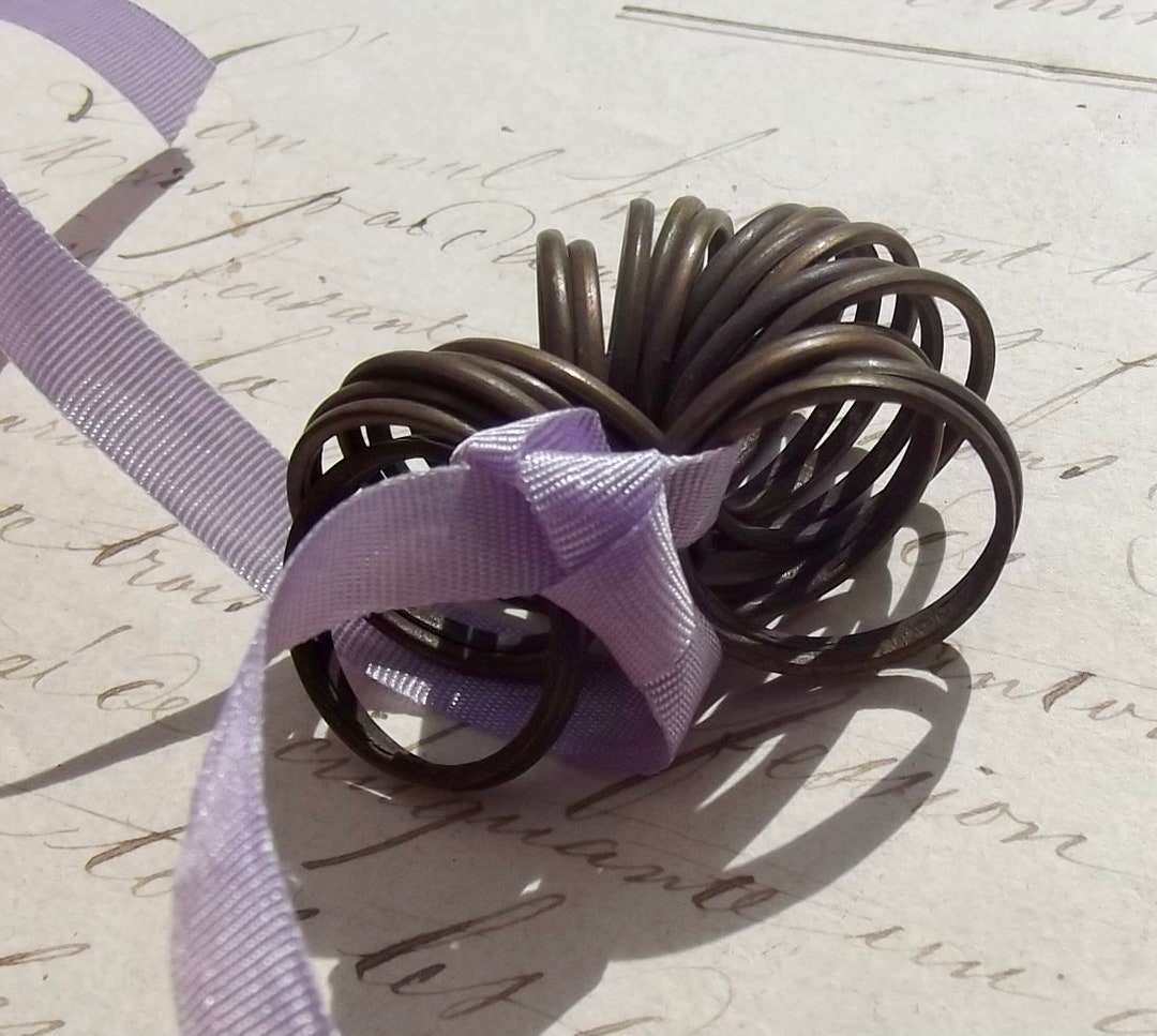 Lot of Tiny Vintage French Curtain Rings Small Brass Loops Drapery - Etsy