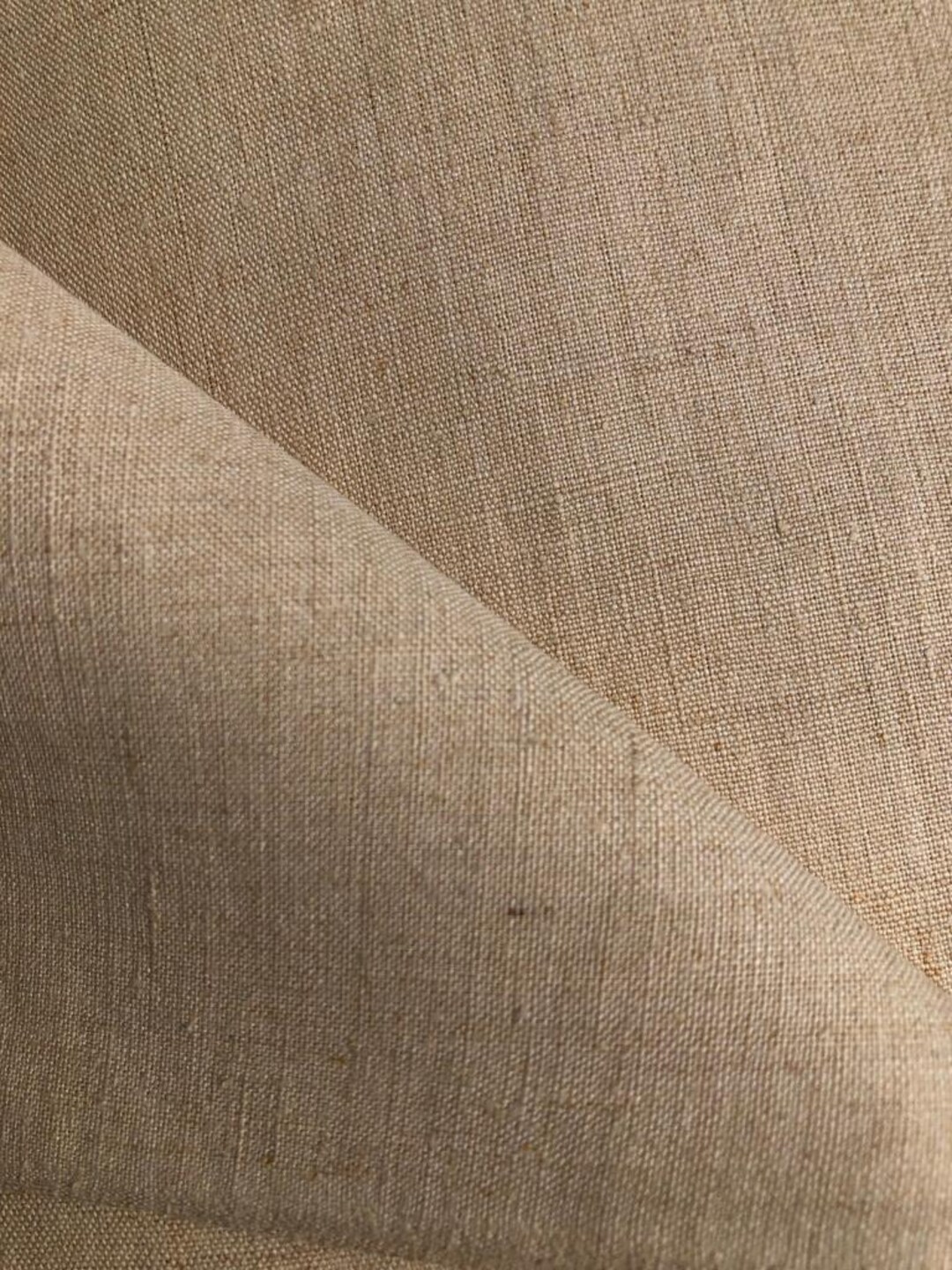 Antique French Ecru Country Linen Fabric 19th Century Sepia Textile - Etsy