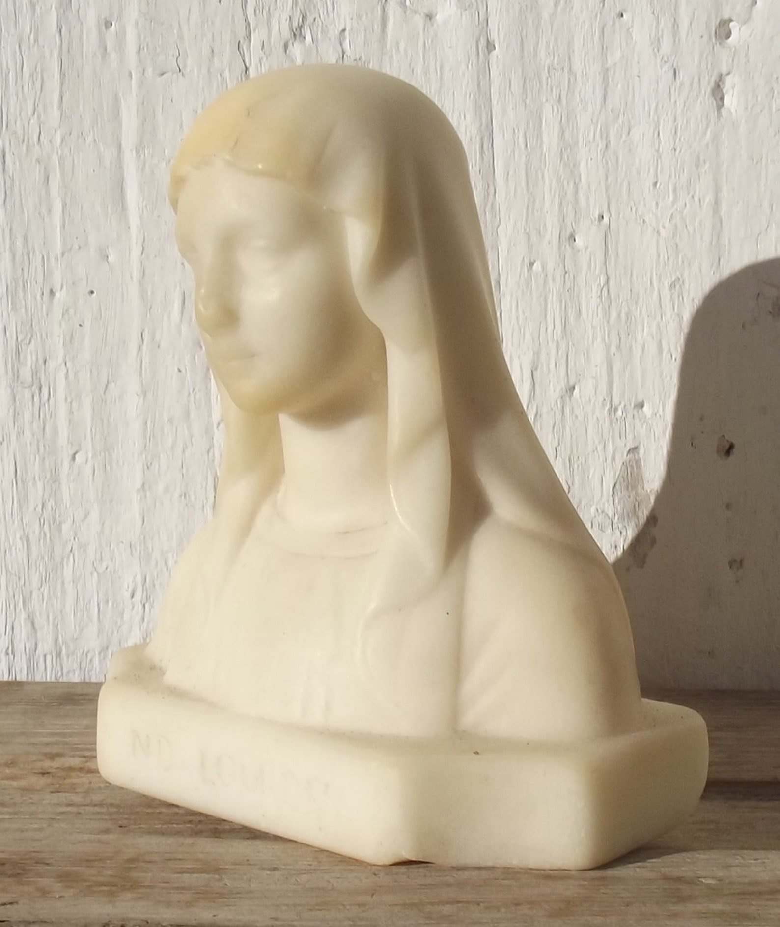 Vintage French Shrine Statue Virgin Mary Madonna Our Lady of - Etsy