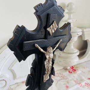 Antique Vintage French Altar Cross Gothic Crucifix Church Shrine - Etsy