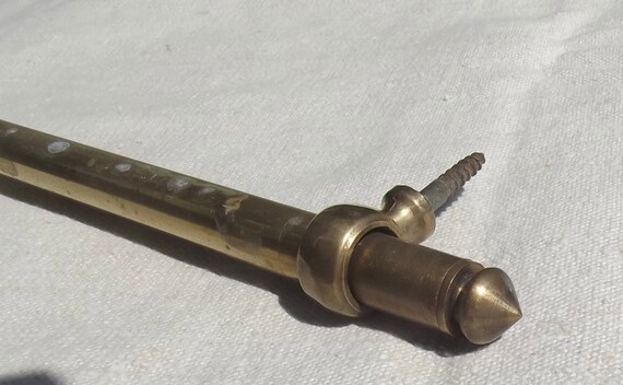 Antique French Brass Curtain Rods Vintage Bistro Poles for - Etsy