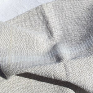 Woven Vintage French Fabric Linen Cloth Textured Basque Country Textile ...