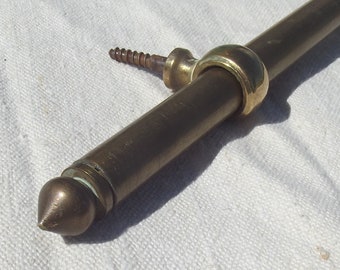 Antique Brass Curtain Rod - Etsy