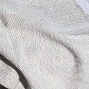Woven Vintage French Fabric Linen Cloth Textured Basque Country Textile ...