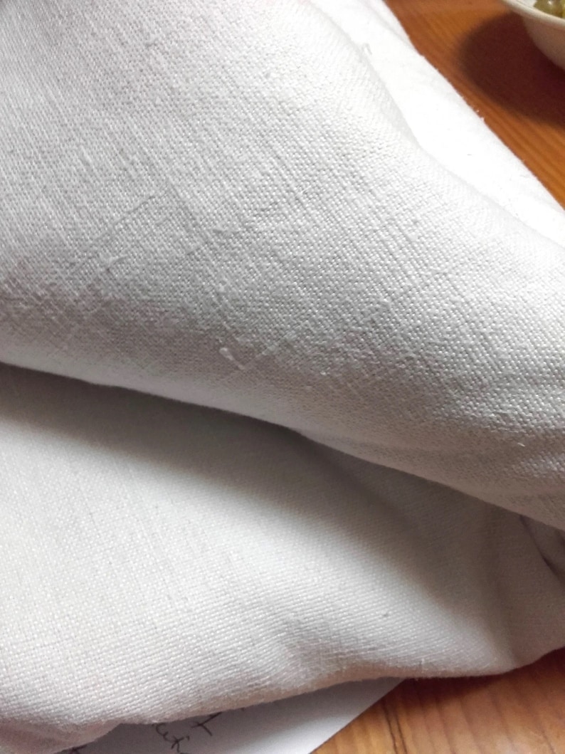 Antique French Linen Fabric 19th Century Chanvre Hand Woven - Etsy