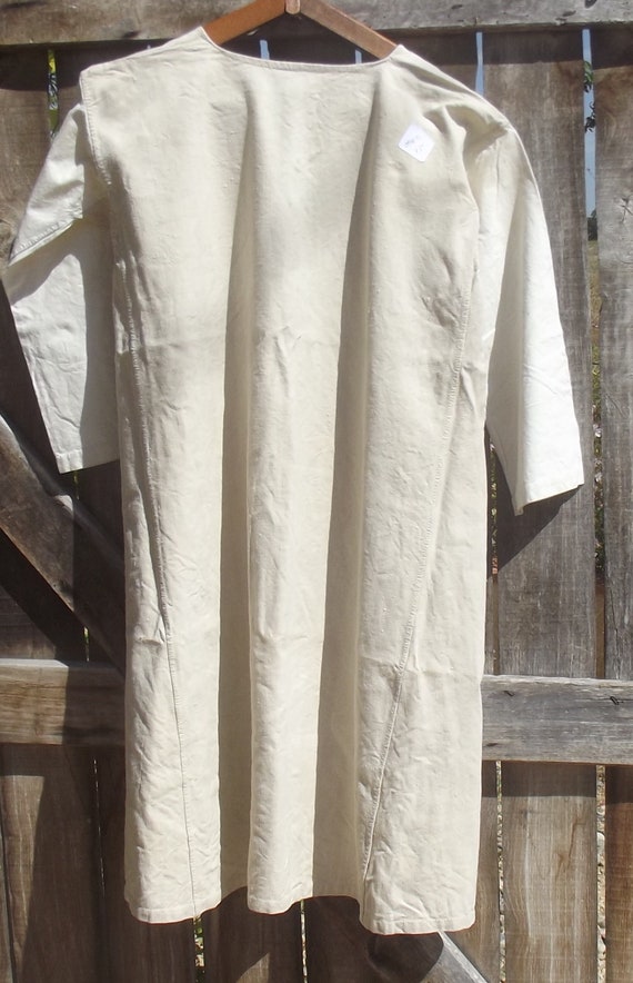 Antique French Farming Smock Chanvre Linen Tunic work… - Gem