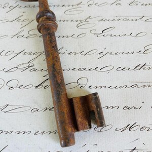 Antique French Iron Key Front Door Gate Key - Etsy