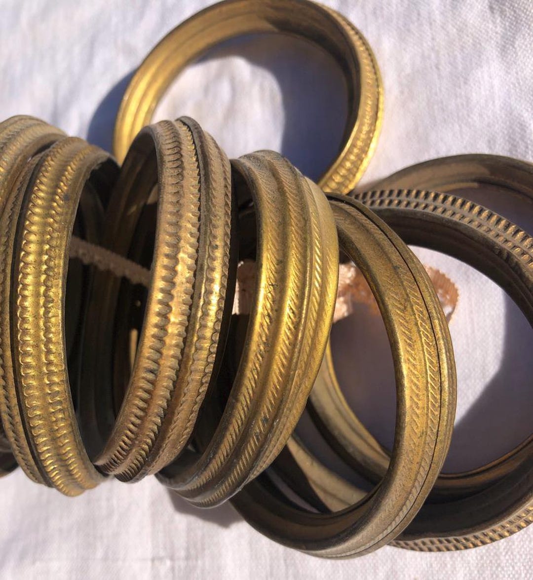 Vintage Antique French Gilded Ormolu Brass Curtain Rings C1900 - Etsy