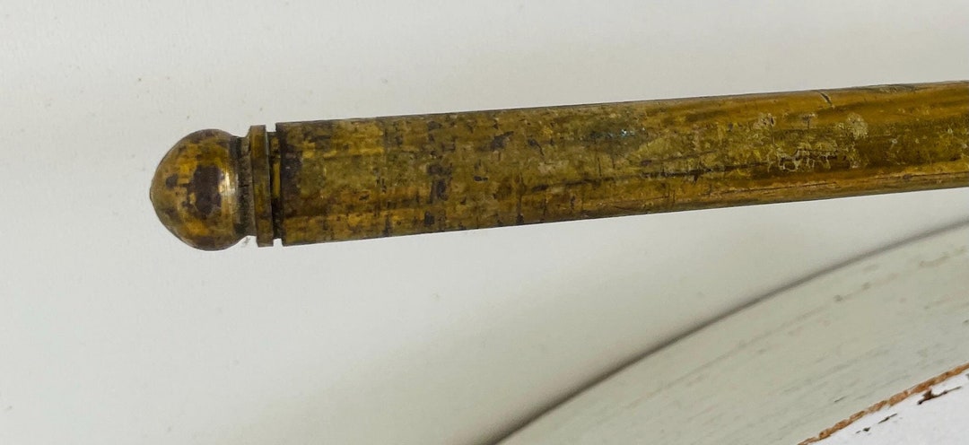 Antique French Brass Rod Vintage Cafe Pole for Sash Curtains Wall ...