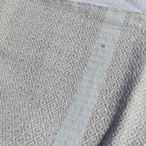 Woven Vintage French Fabric Linen Cloth Textured Basque Country Textile ...