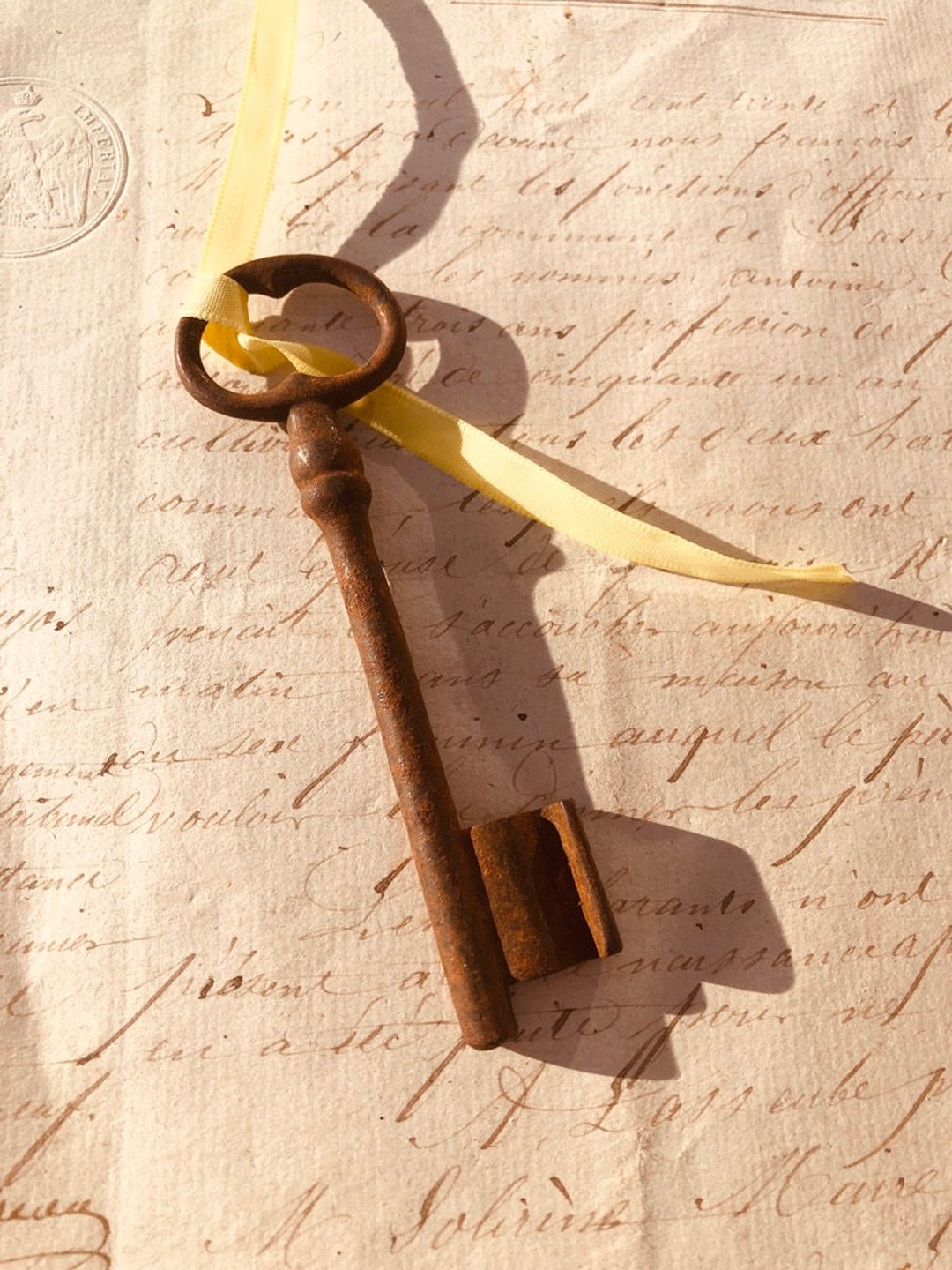 Antique French Iron Key Door Gate Key - Etsy