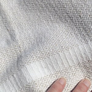 Woven Vintage French Fabric Linen Cloth Textured Basque Country Textile ...