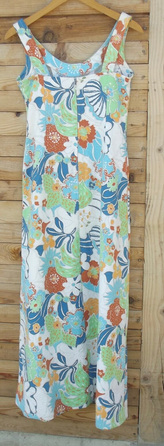 Vintage French Sun dress 1970s maxi dress 1960s hippy… - Gem