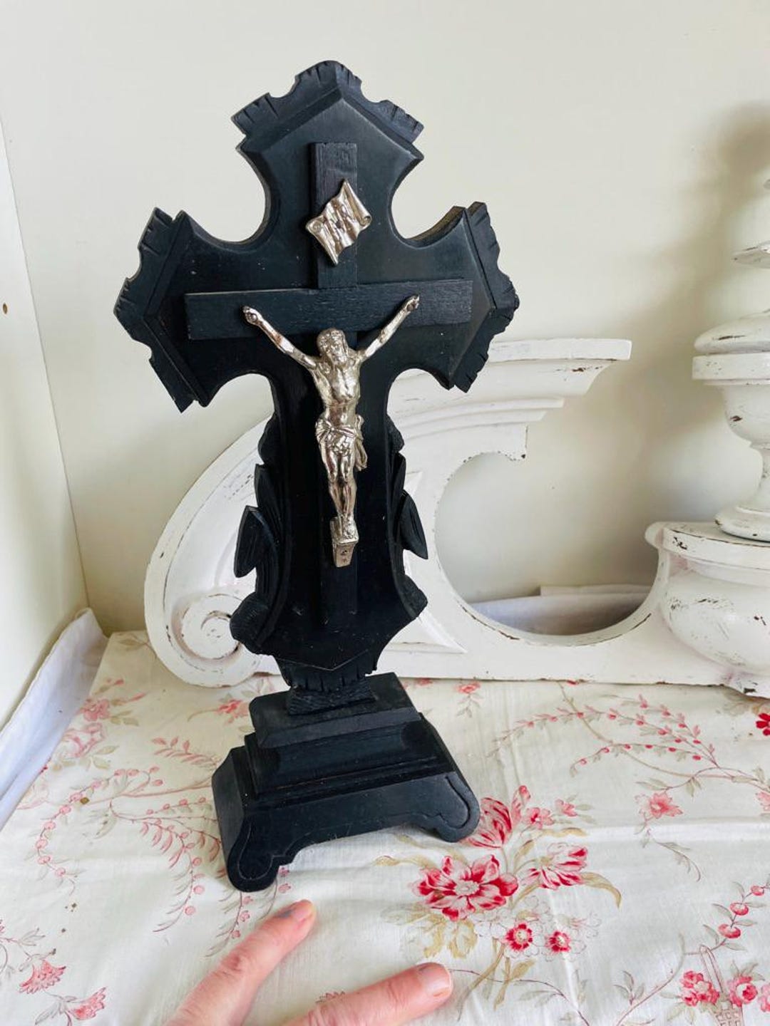Antique Vintage French Altar Cross Gothic Crucifix Church Shrine - Etsy