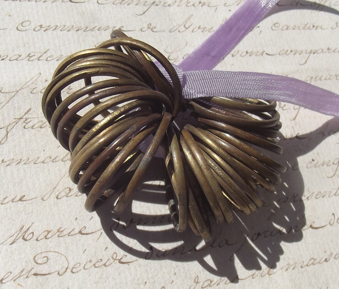 Lot of 10 Vintage French Curtain Rings Small Brass Loops Drapery - Etsy