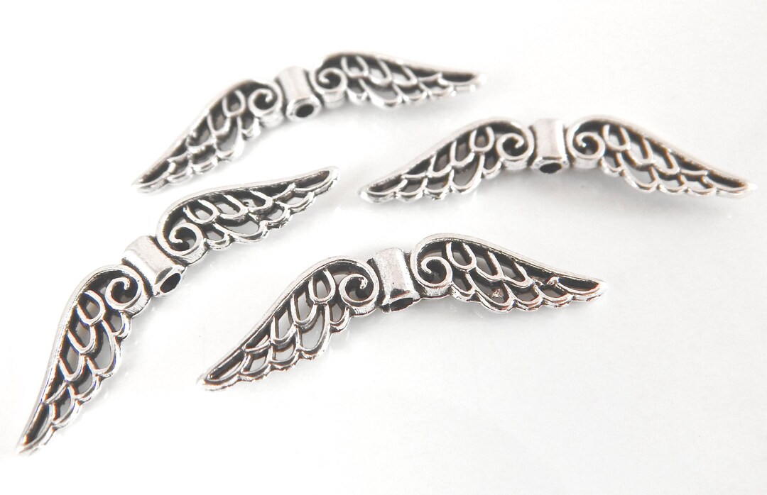 40 Wings 30 Mm Large Metal Guardian Angel DIY Wing Bead 30 X 6 Mm ...