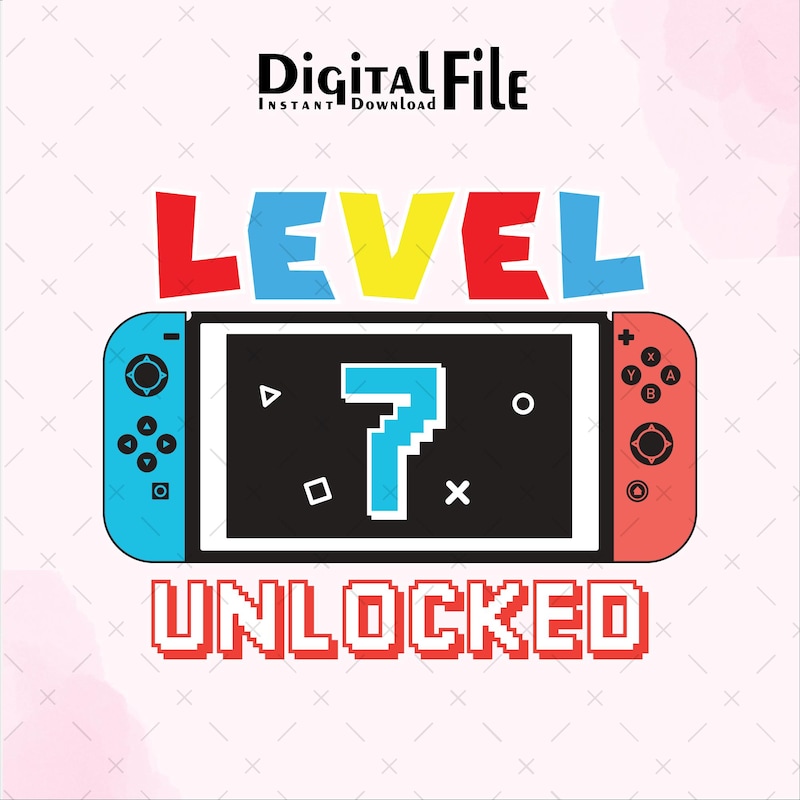 Level 7 Unlocked Svg - Etsy