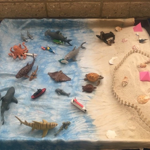 Playsilk Pastel Beach Playsilk ~ Play Mat ~ocean ~ Hand Dyed ~ Waldorf ...