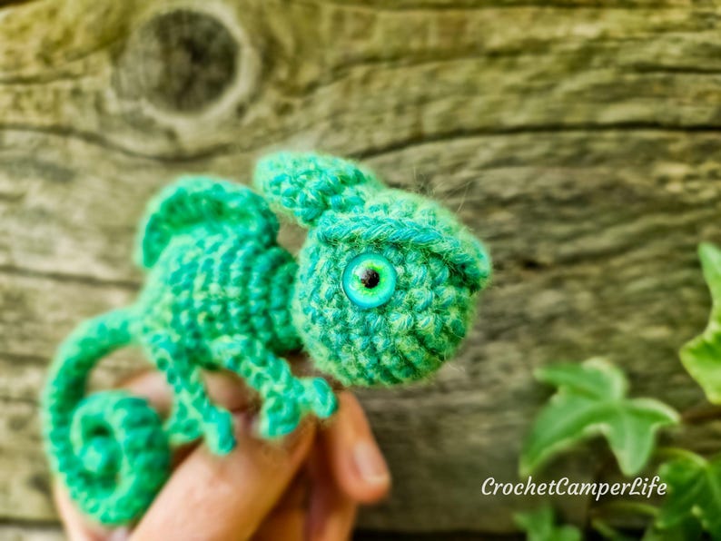 Chameleon Crochet Pattern: Cute Amigurumi Reptile Pattern by ...