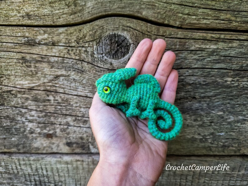 Chameleon Crochet Pattern: Cute Amigurumi Reptile Pattern by ...