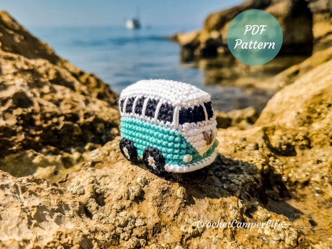 Camper Van Crochet Pattern: V1 Minibus Camping Amigurumi Pattern by ...
