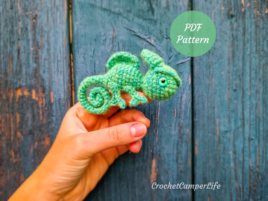 Chameleon Crochet Pattern: Cute Amigurumi Reptile Pattern by ...