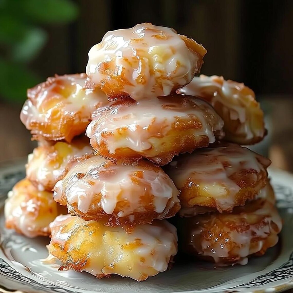 Apple Fritter Bites Recipe PDF – Easy Homemade Dessert | Glazed Apple ...