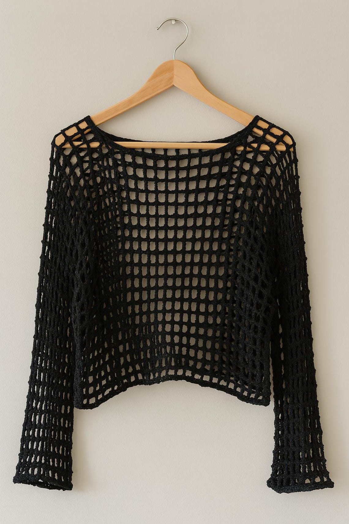 Mesh Crochet Top Pattern – Open Weave Summer Shirt – Beginner-friendly ...