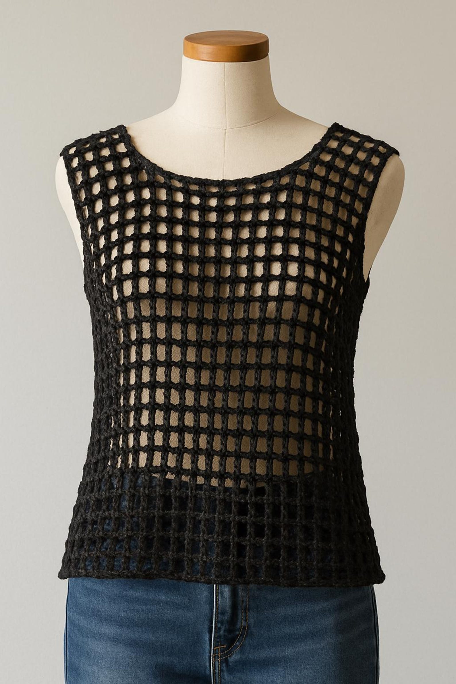 Mesh Crochet Top Pattern – Open Weave Summer Shirt – Beginner-friendly ...