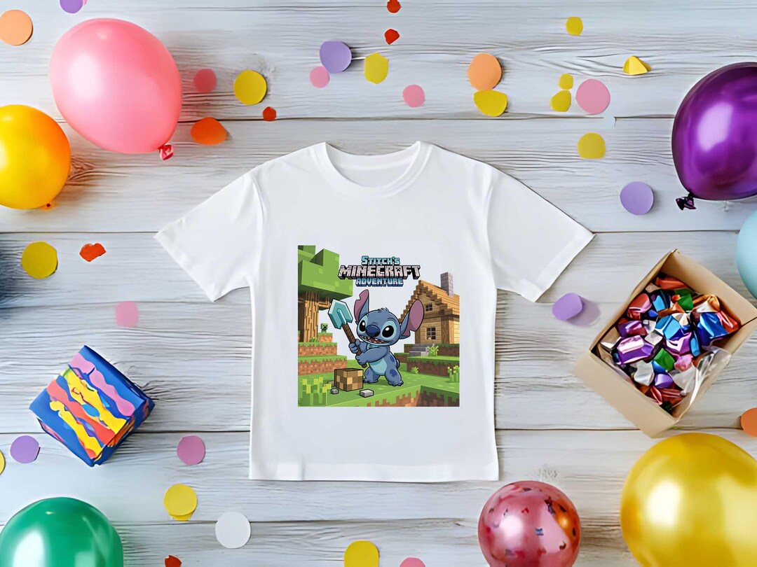 Stitch Minecraft Pickaxe PNG – Cute Alien Mining Art – Digital Download ...