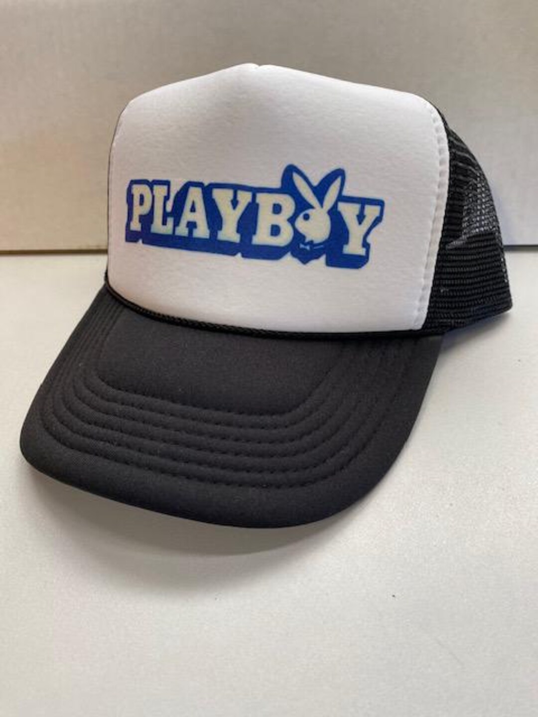 Playboy Hat Mesh Vintage Snapback Hat Black - Etsy