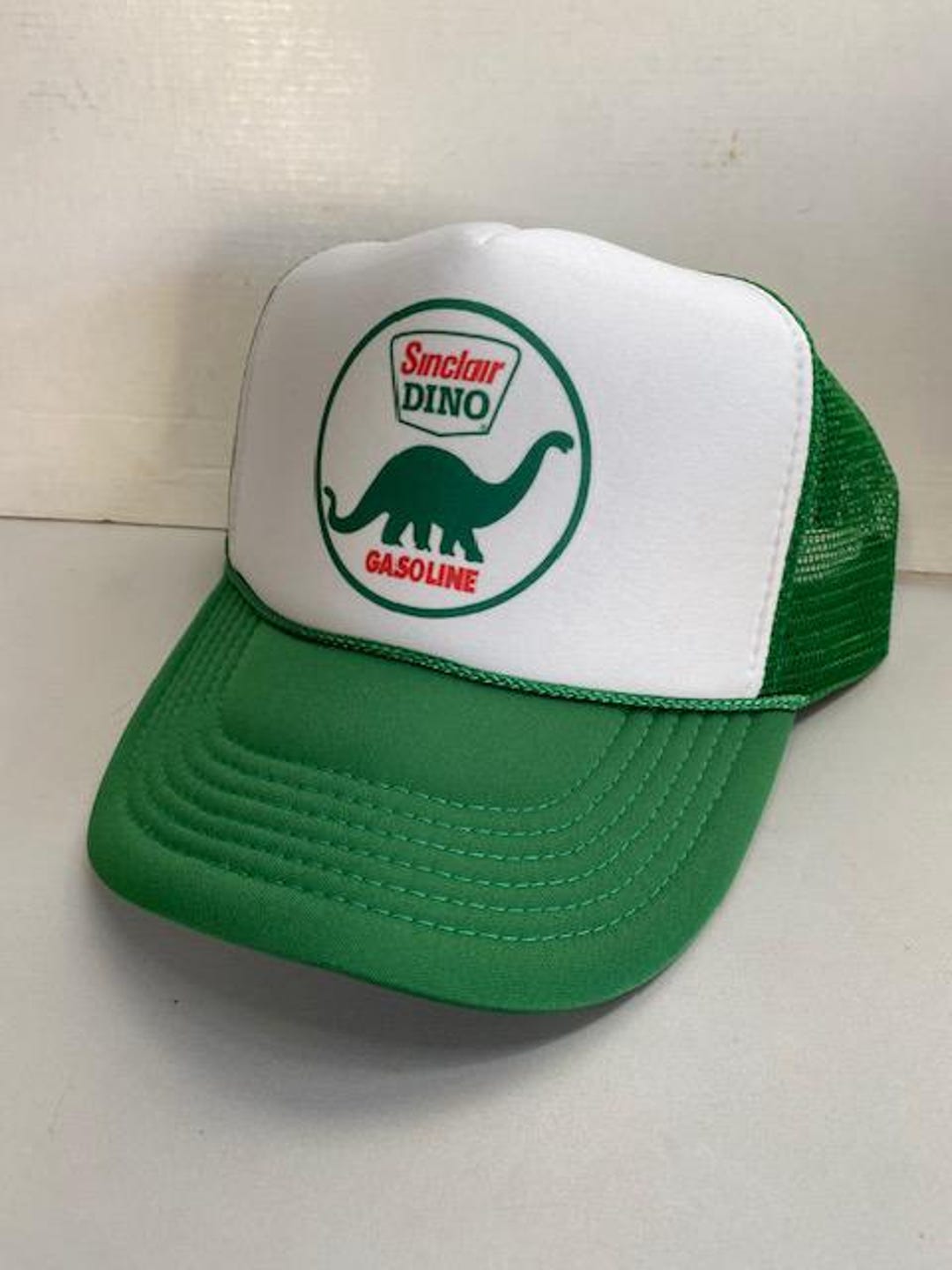 Sinclair Dino Gasoline Trucker Hat Mesh Vintage Snapback Hat Green - Etsy