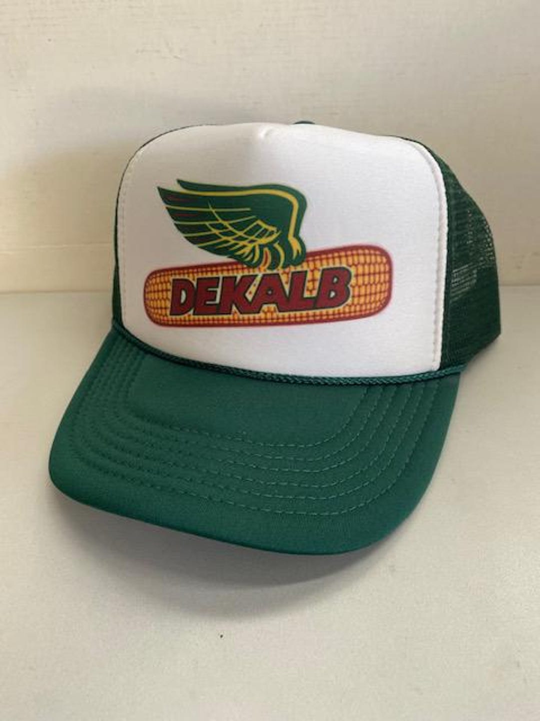 Dekalb Trucker Hat Mesh Vintage Snapback Hat Green - Etsy