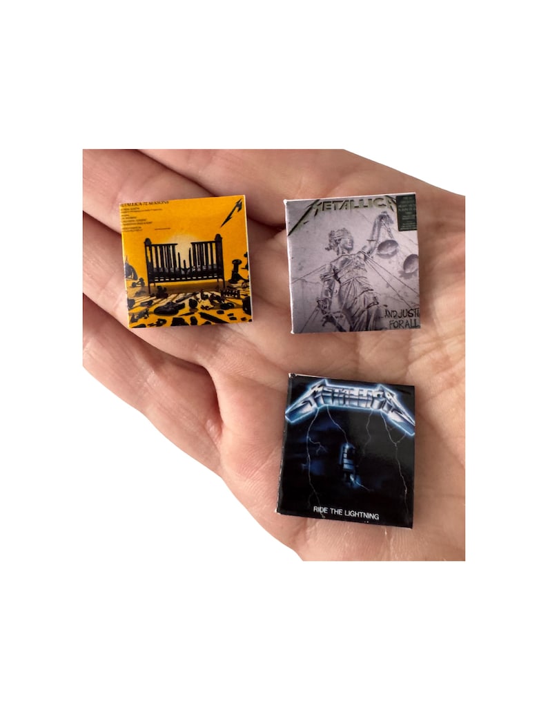 Miniature Metallica Album Cover 1:12 Scale - Dollhouse Heavy Metal ...