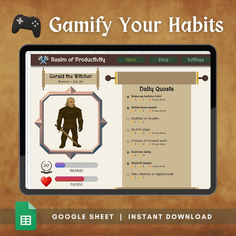 Printable Planner Rpg - Etsy
