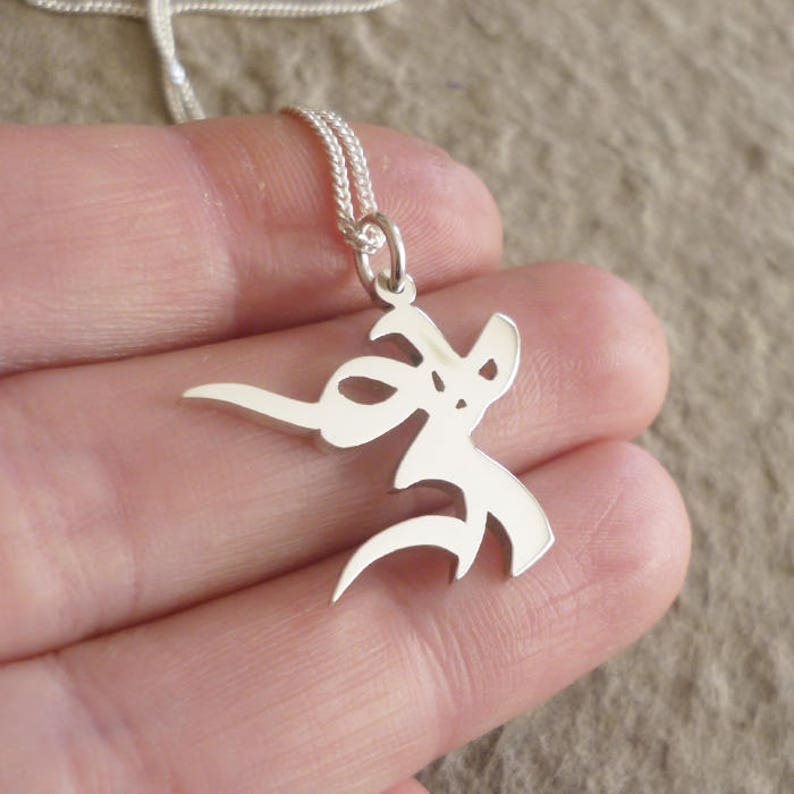 Persevere Sterling Silver Rune Pendant - Etsy