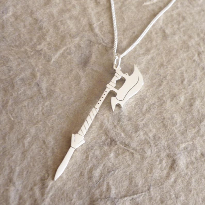 Detailed Scythe Sterling Silver Pendant - Etsy