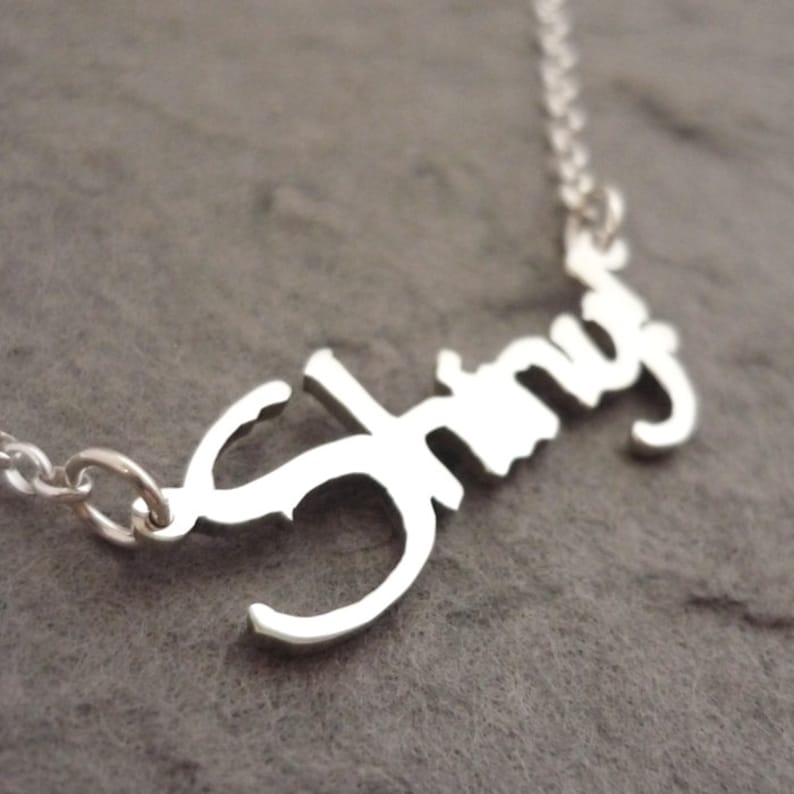 Sterling Silver Handmade shiny Necklace - Etsy