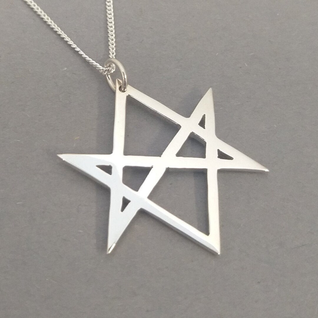 Aquarian Star Handmade Sterling Silver Pendant - Etsy