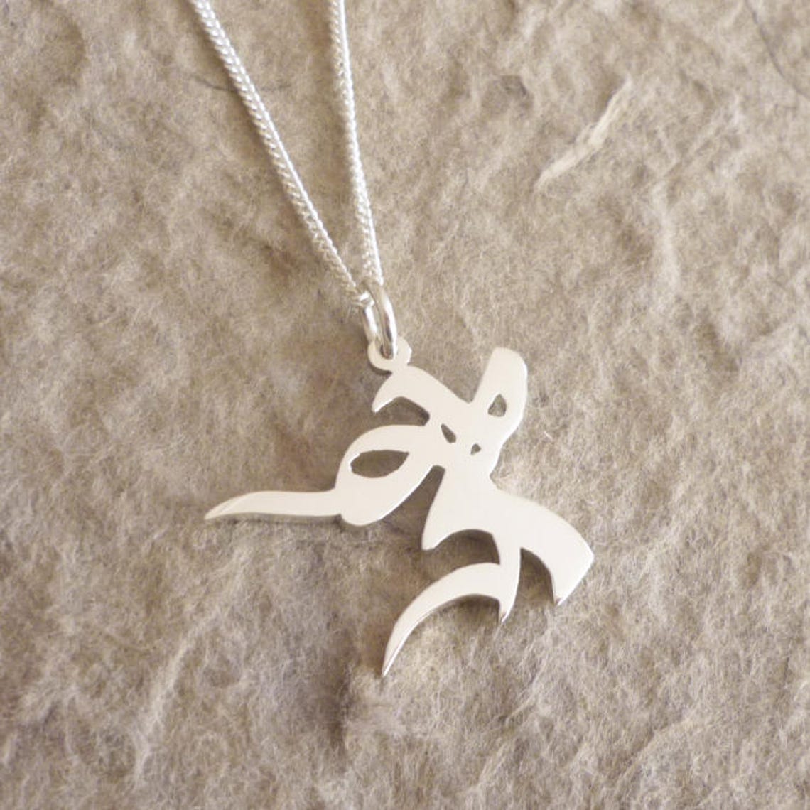 Persevere Sterling Silver Rune Pendant - Etsy