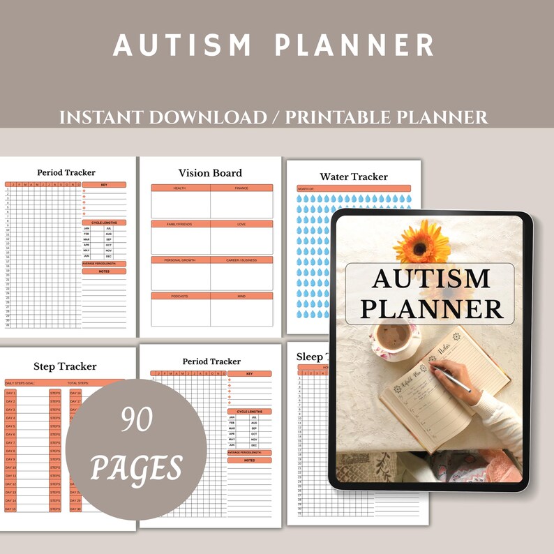 Autism Planner 2025 | Printable & Digital Special Needs Organizer ...