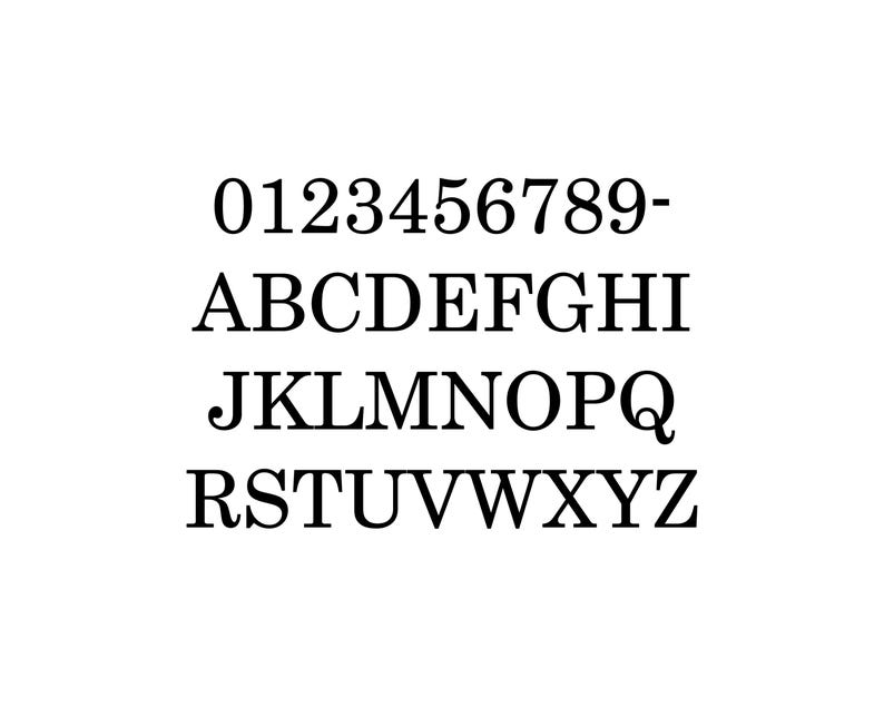 Classic Engraved Mailbox Number Sign, Premium Custom Vertical Plaque ...