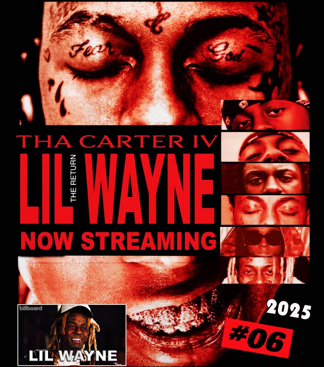 Lil Wayne PNG File, Lil Wayne Digital File, PNG Ready Print to T-shirt - Etsy