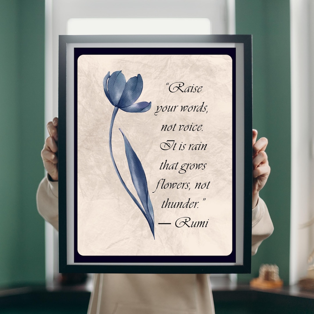 Rumi Quote Wall Decor- Rumi Quote Digital Download- Rumi Quote Print ...