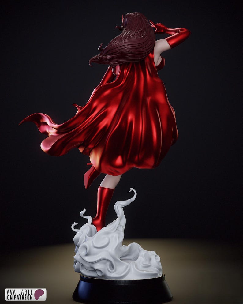 Scarlet Witch From Marvel - STL Model for Resin Printer Figure 3D ...