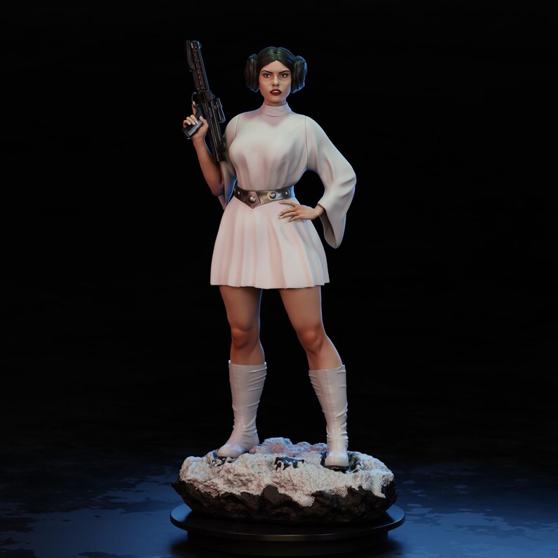Princess Leia STL Model: Star Wars Resin Printer Figure - Etsy