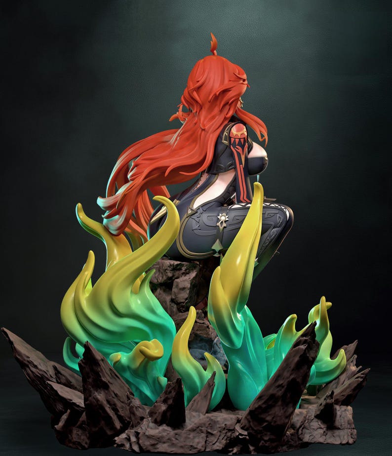 Genshin Impact Mavuika STL Model: 3D Printing Diorama - Etsy